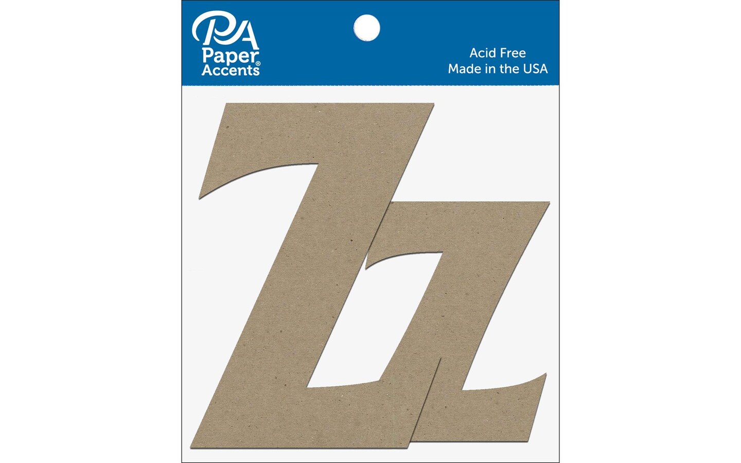 Chipboard Letter 4" Zz 2pc Natural | Michaels