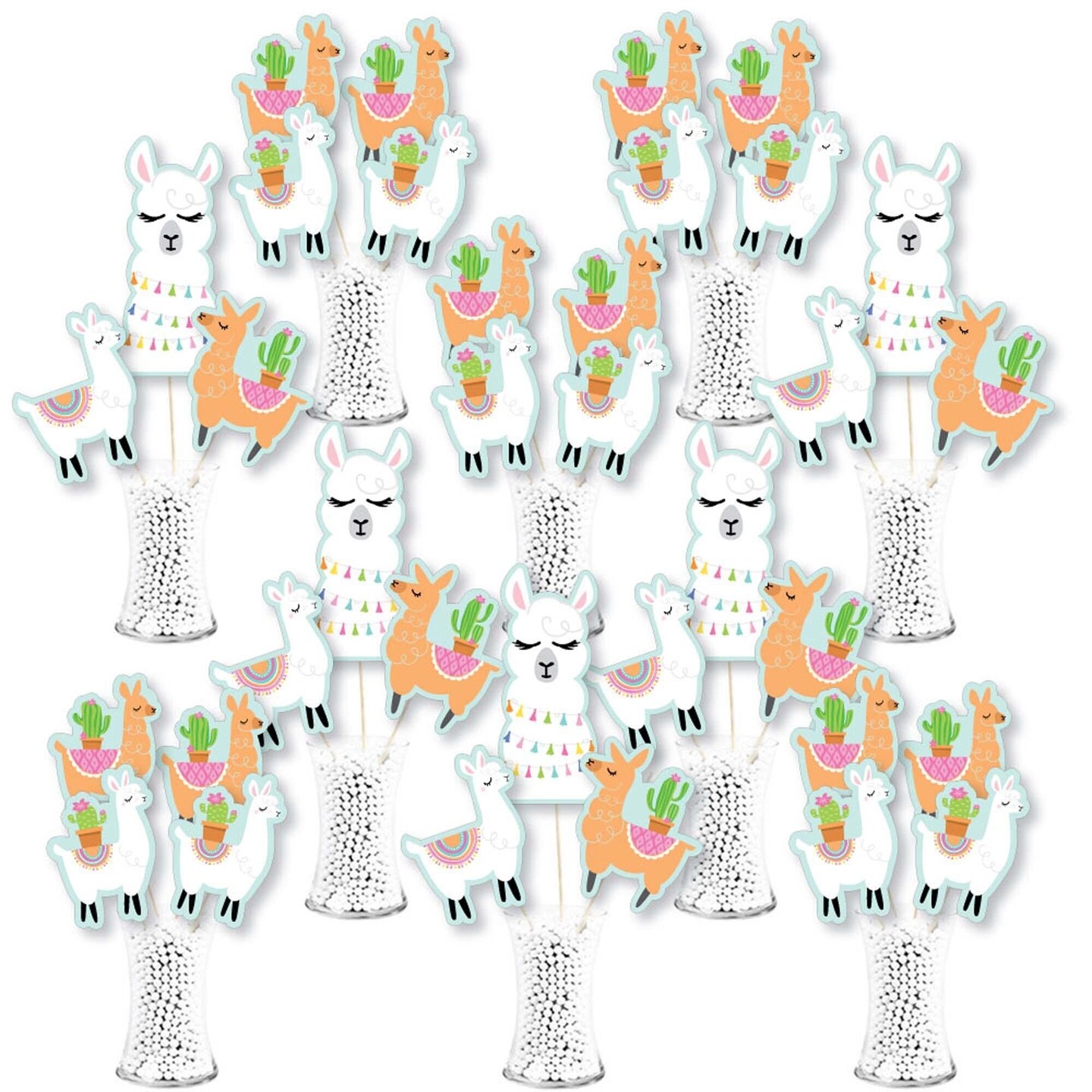 Big Dot of Happiness Whole Llama Fun - Llama Fiesta Baby Shower or ...