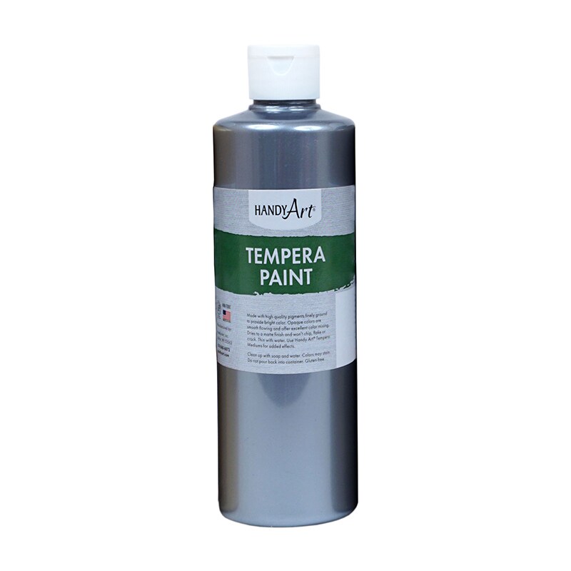 Metallic Tempera Paint, 16 oz., Silver | Michaels