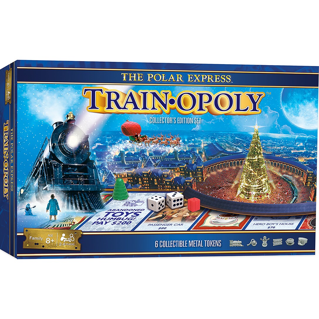 MasterPieces Opoly Board Games - The Polar Express Train Opoly ...