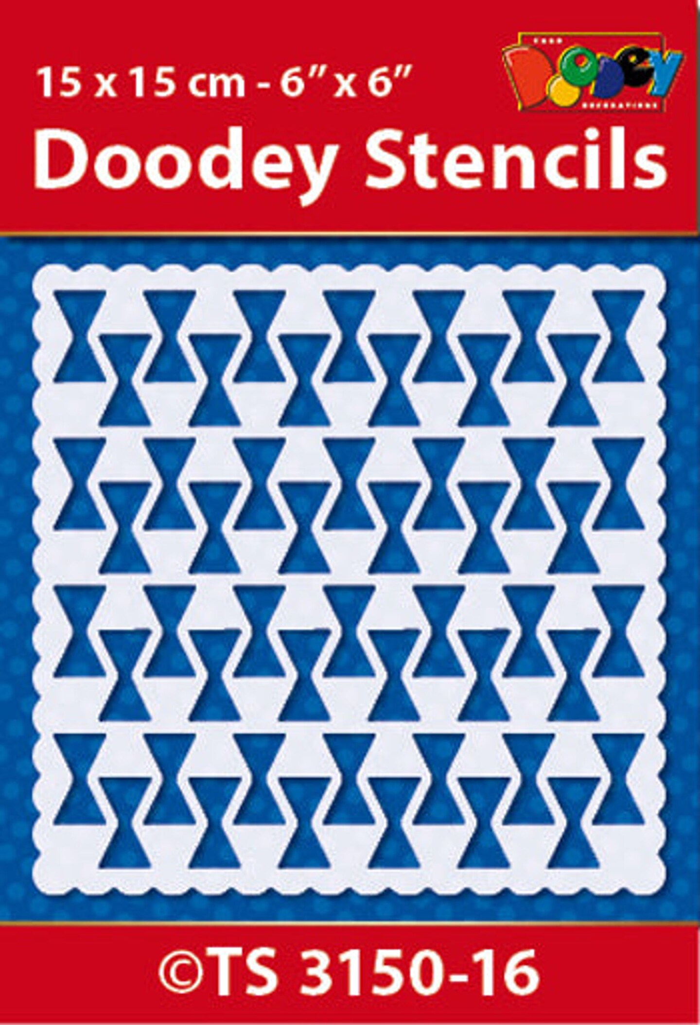 Doodey Stencil 15x15 cm Background pattern 3, Model: ES-TS3150-16 ...