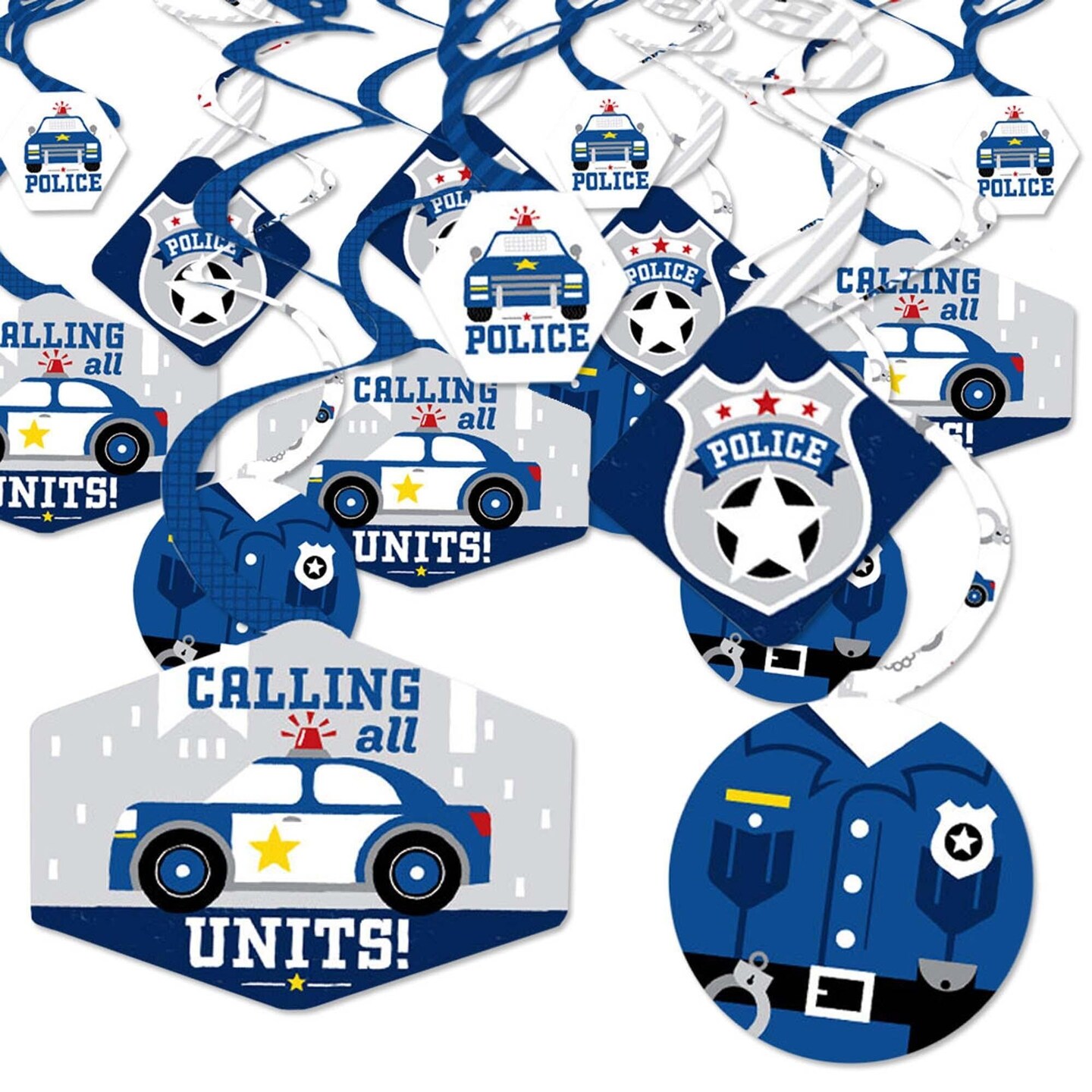 Big Dot of Happiness Calling All Units - Police - Cop Birthday Party or ...