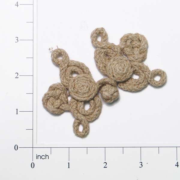 Braided Butterfly Natural Closure Fastener - 3 1/4" x 2 3/4" | Michaels