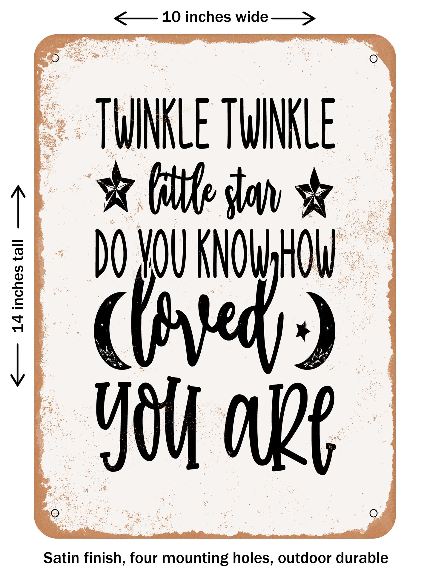 DECORATIVE METAL SIGN - Twinkle Twinkle Little Star Do You Know How ...