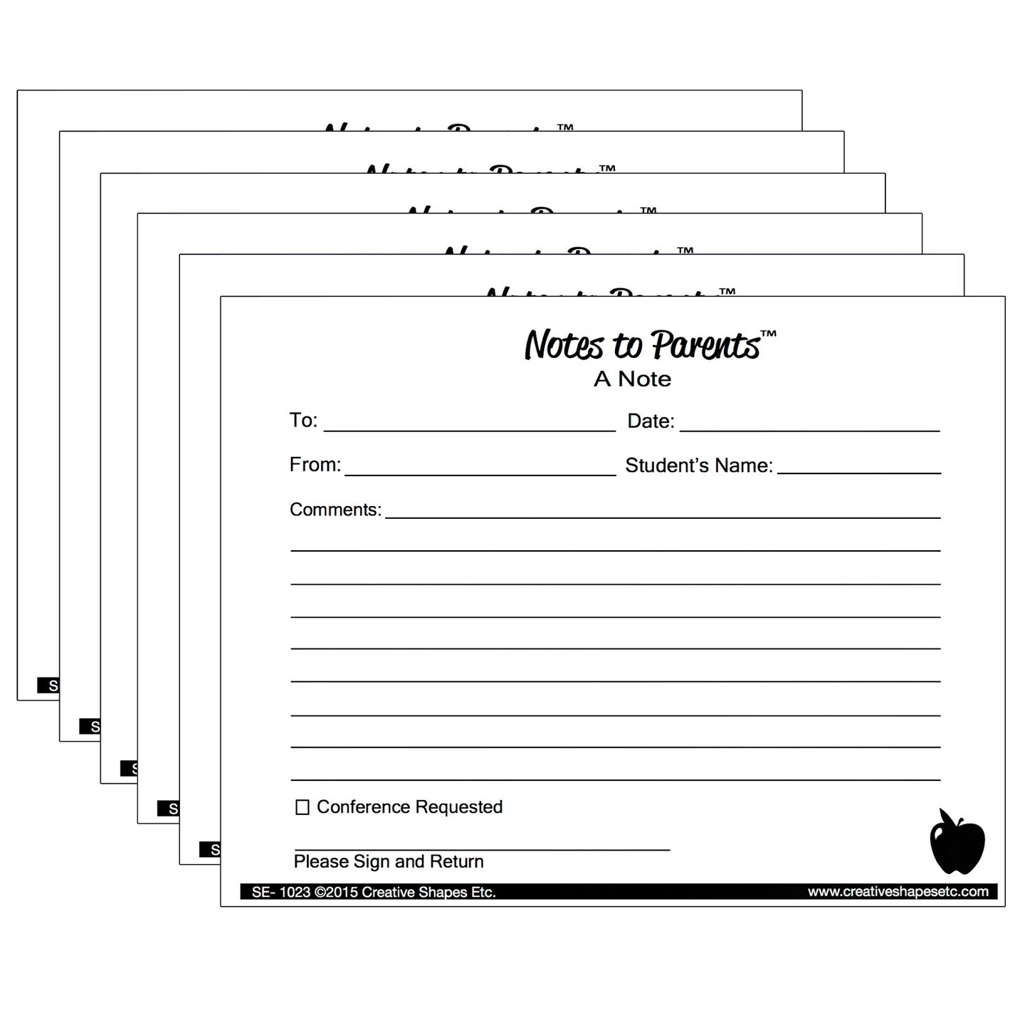 (6 Pk) Notes To Parents Blank Note | Michaels