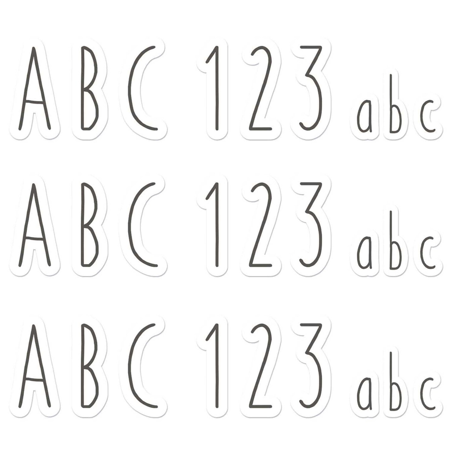 A Close-Knit Class Simple Print Deco Letters, 246 Per Pack, 3 Packs ...