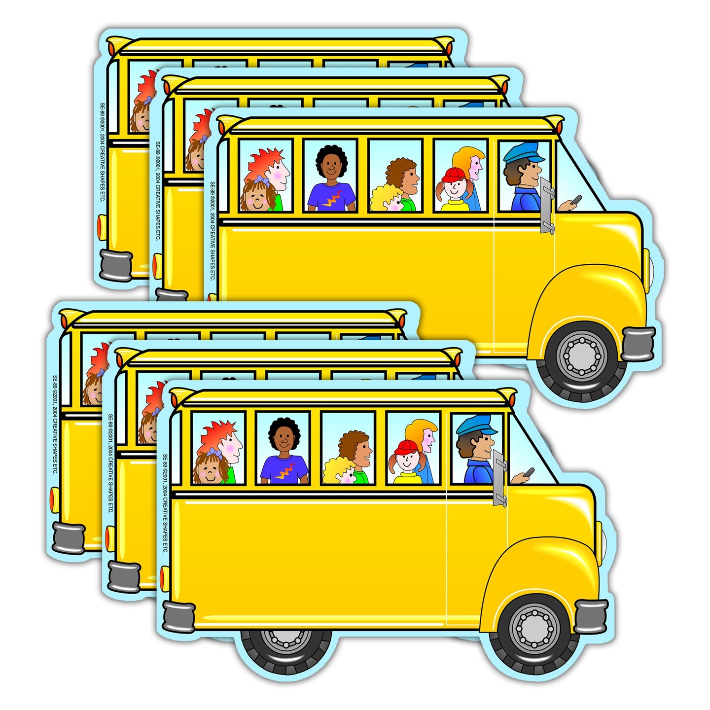 (6 Ea) Large Bus With Kids Notepad | Michaels