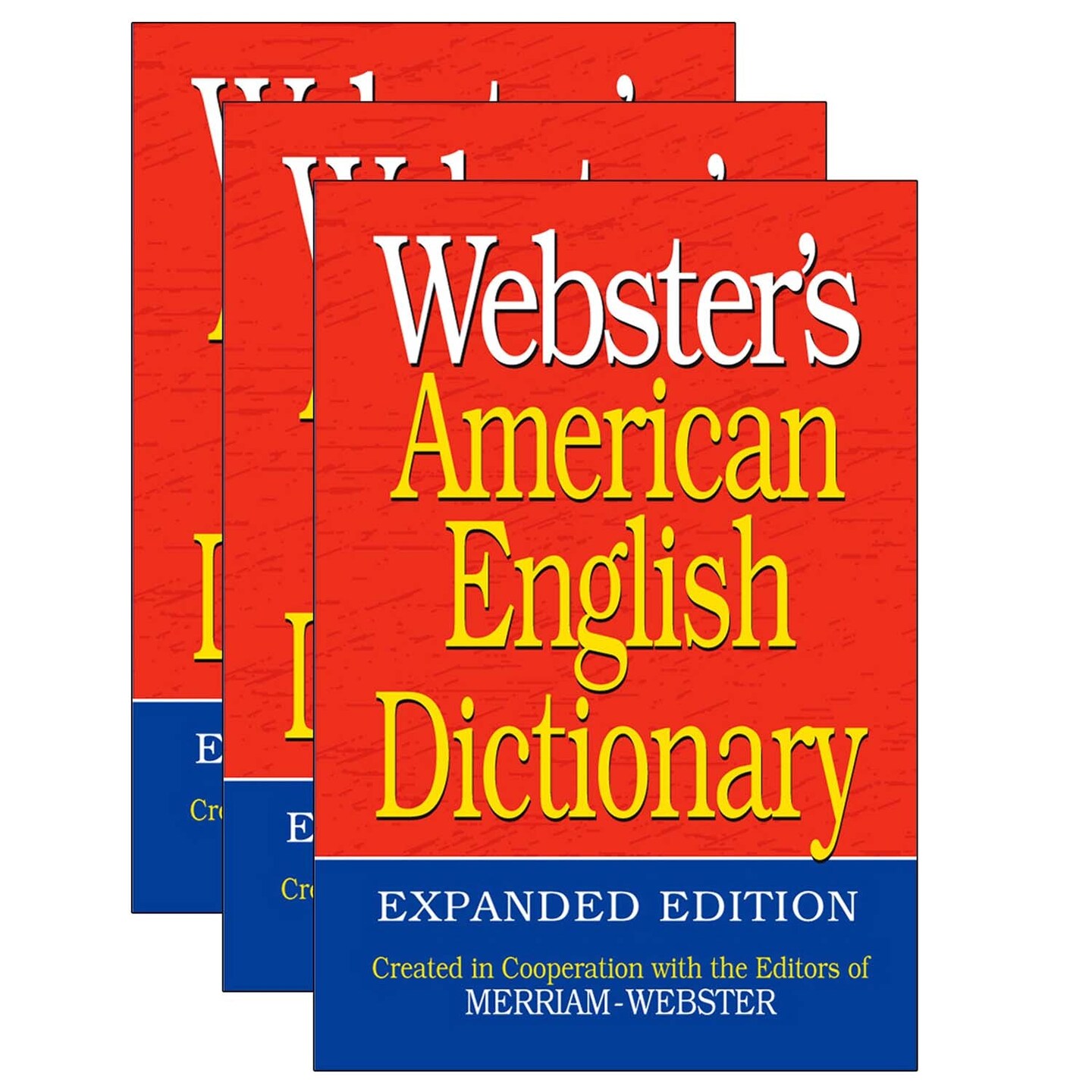 Webster's American English Dictionary, Expanded Edition, Pack of 3 ...