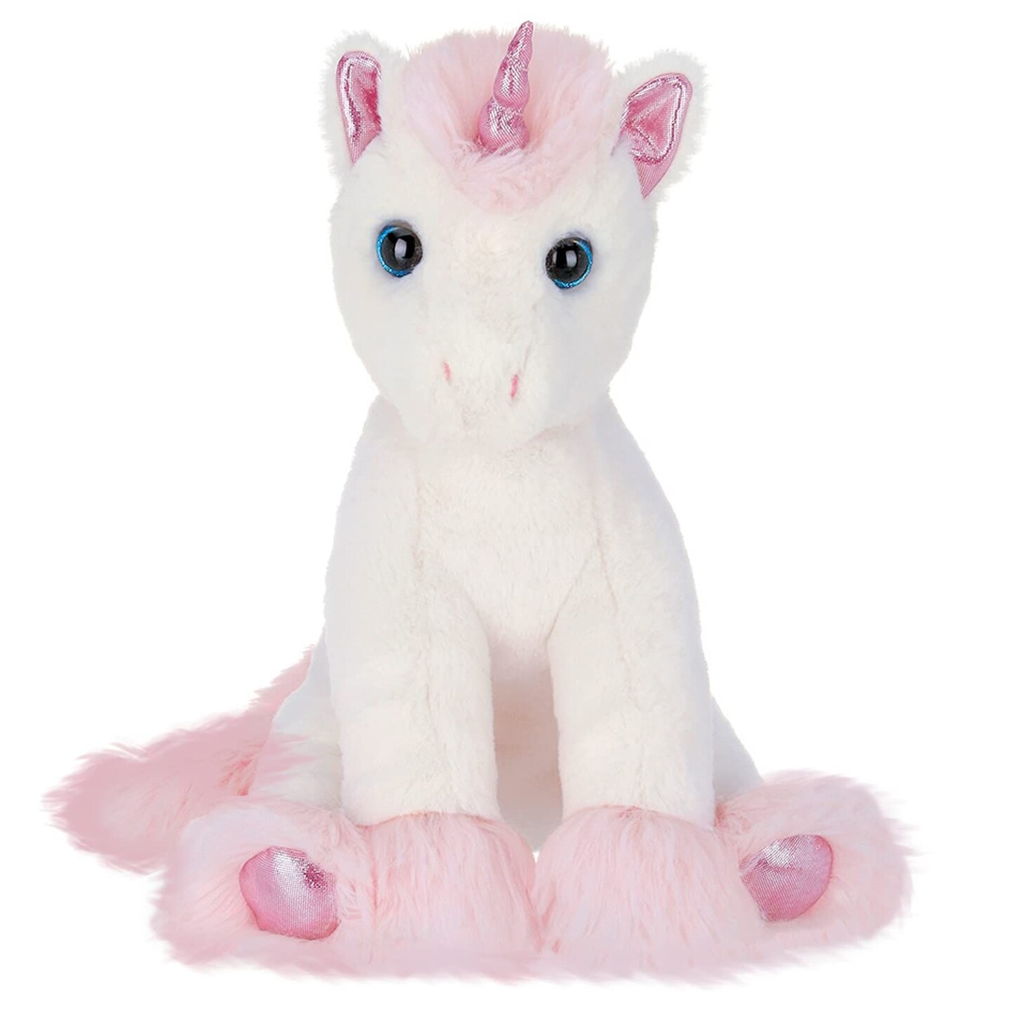 Bearington Lil’ Dreamer The White & Pink Plush Unicorn, 8 Inch Unicorn ...