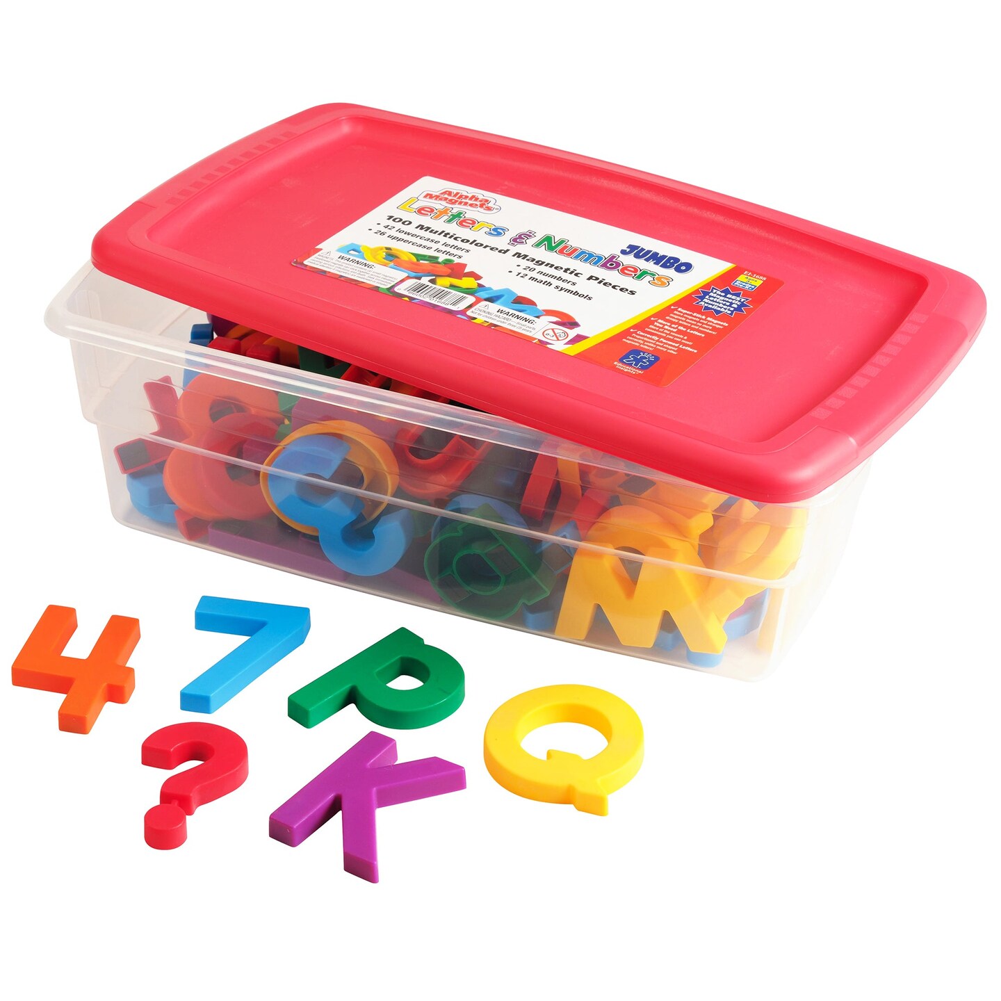 AlphaMagnets® & MathMagnets®, Jumbo, Multi-Colored, 100 Pieces | Michaels