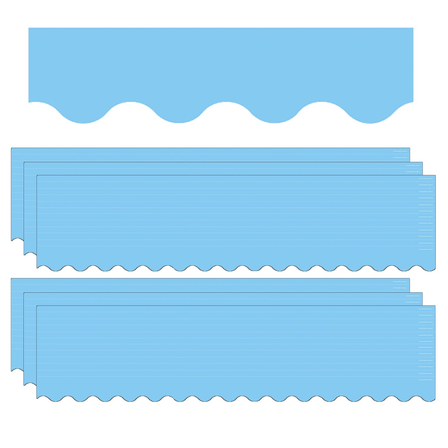 Light Blue Scalloped Border Trim, 35 Feet Per Pack, 6 Packs | Michaels