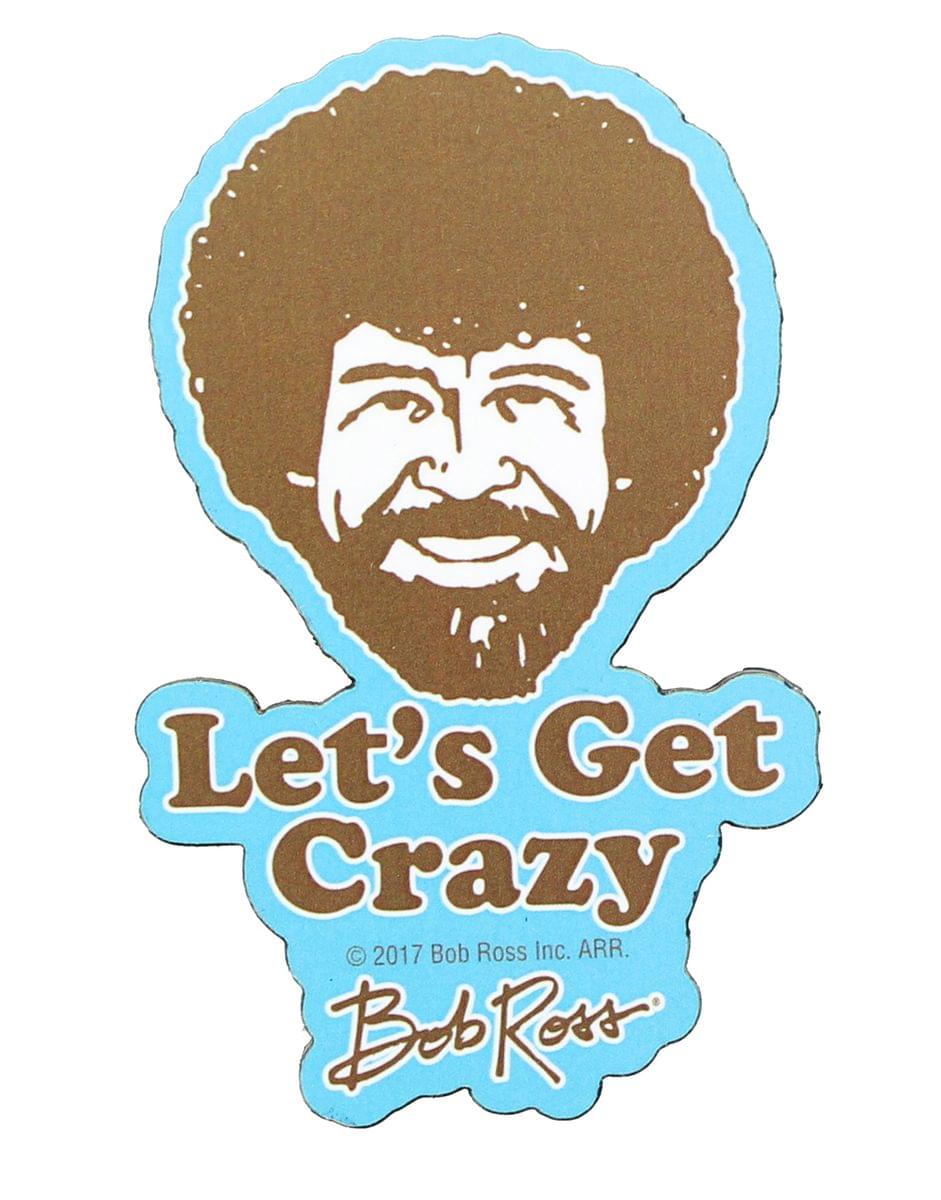 Bob Ross 3" Funky Chunky Magnet: "Let's Get Crazy" | Michaels