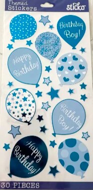 Sticko Birthday Boy Stickers | Michaels