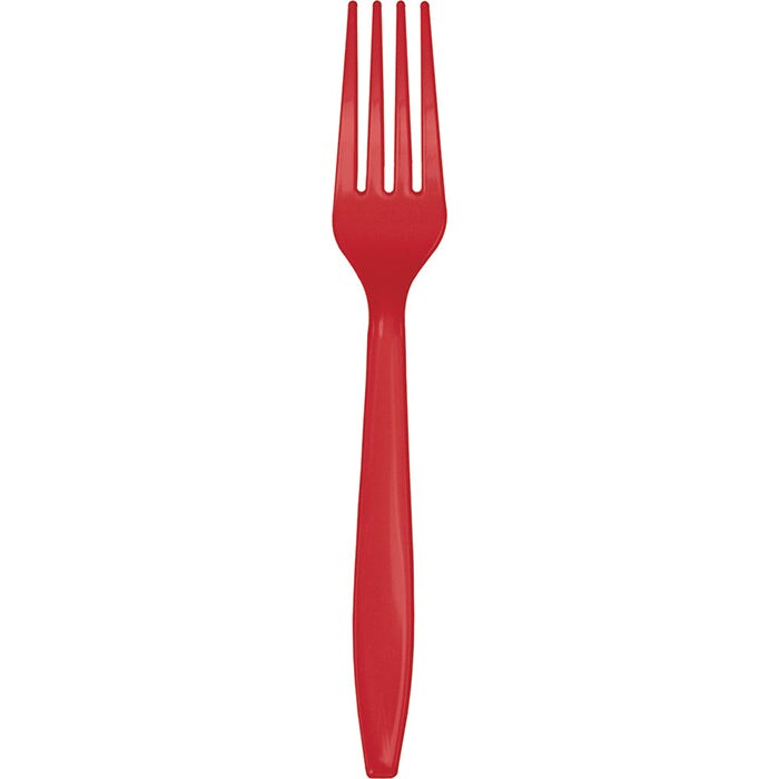 Classic Red Plastic Forks, 24 ct | Michaels