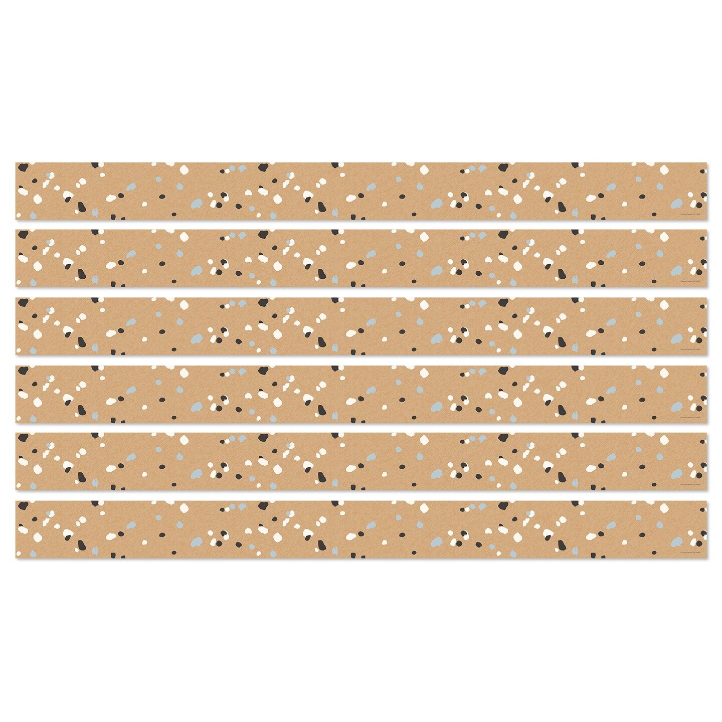 We Belong Speckled Kraft Paper Straight Borders Per Pack, 36 Feet Per ...