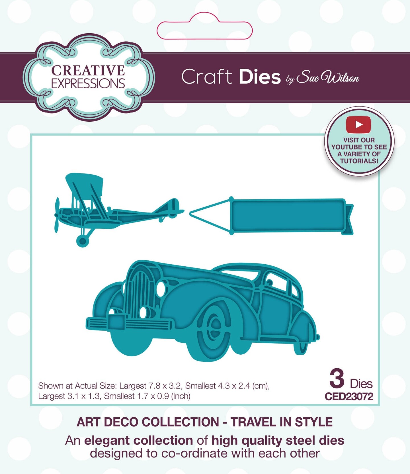 Creative Expressions Craft Dies By Sue Wilson-Art Deco Travel In Style ...