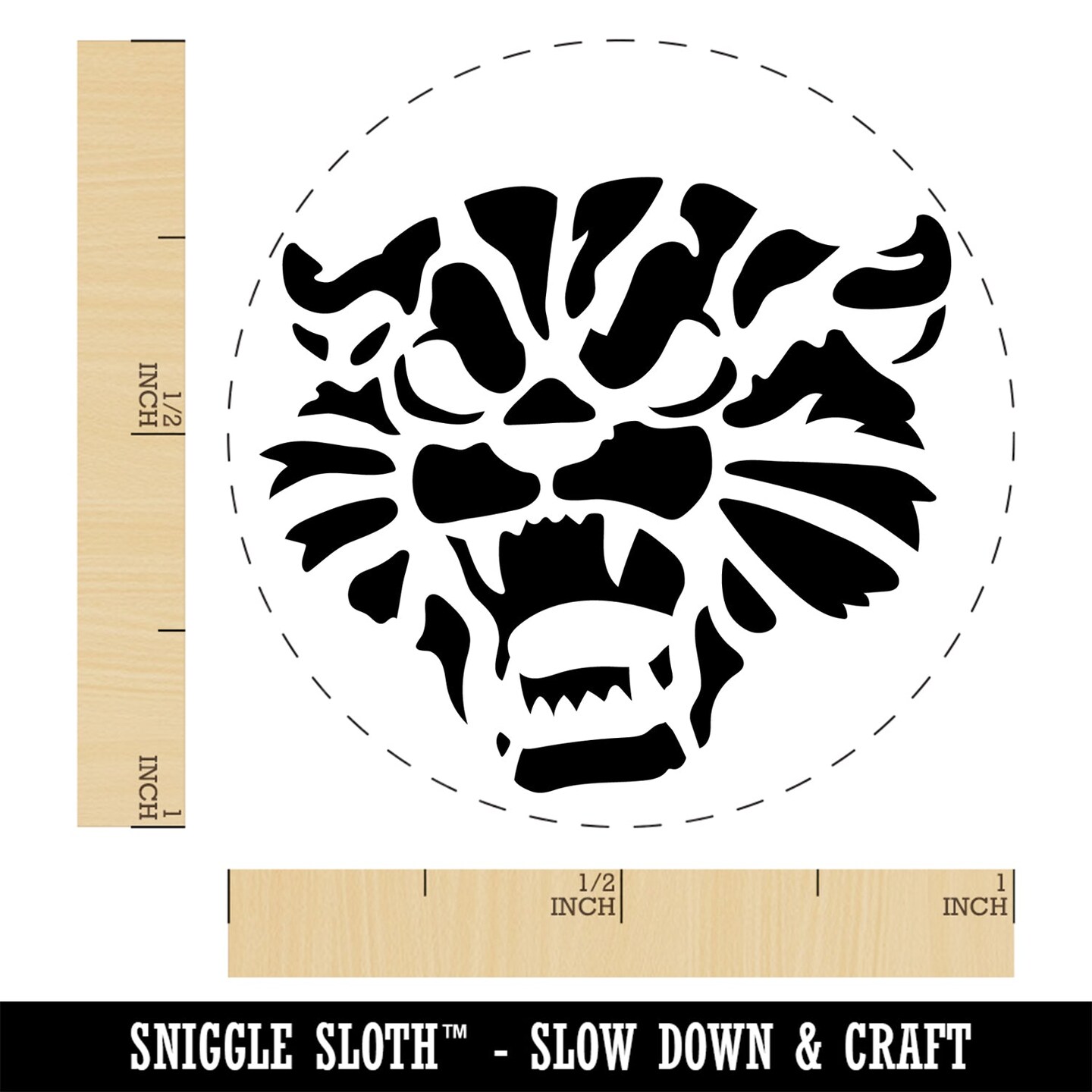 Angry and Fierce Hissing Cat Self-Inking Rubber Stamp Ink Stamper for ...