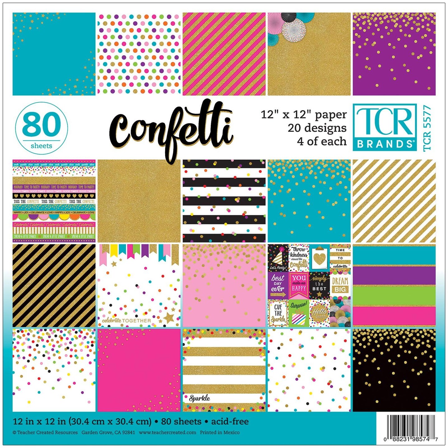 Confetti Project Paper, 12" x 12", 80 Sheets | Michaels