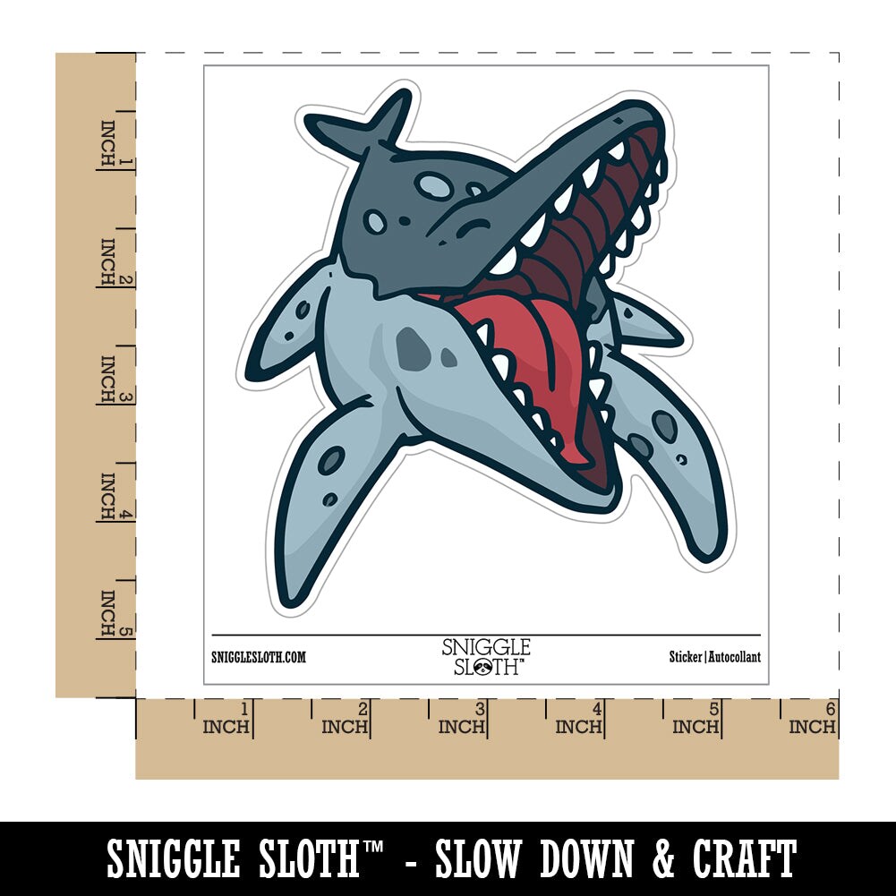 Toothy Ichthyosaur Aquatic Dinosaur Waterproof Vinyl Phone Tablet ...