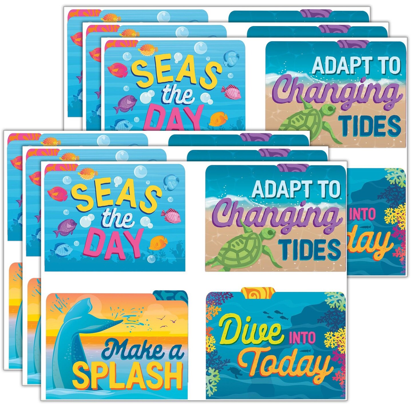 Seas the Day File Folders, 4 Per Pack, 6 Packs | Michaels
