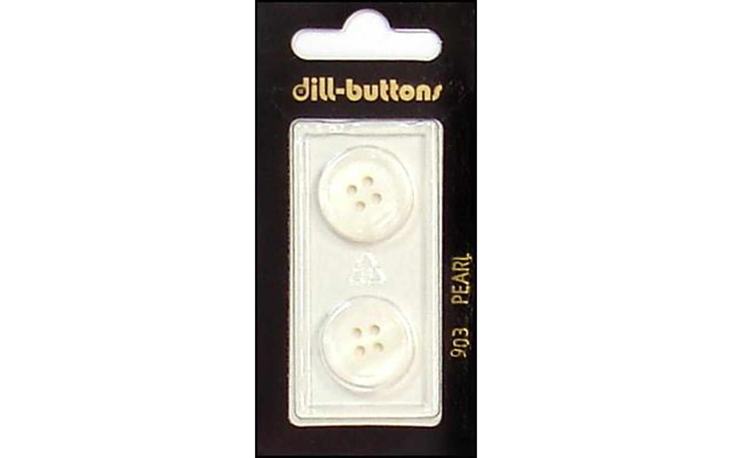 Dill Buttons 18mm 2pc 4 Hole Pearlized White | Michaels