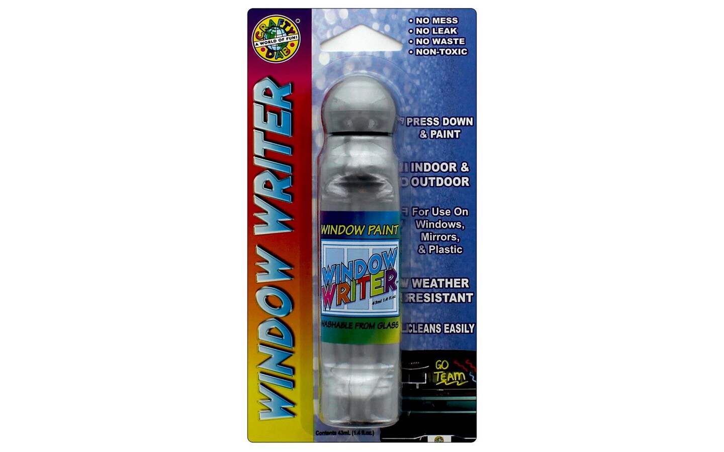 Crafty Dab Window Writer Window Paint Card Silver | Michaels