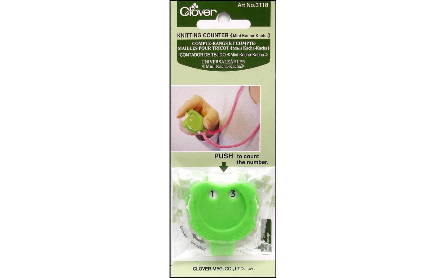 Clover Knitting Counter Mini Kacha-Kacha Lime | Michaels