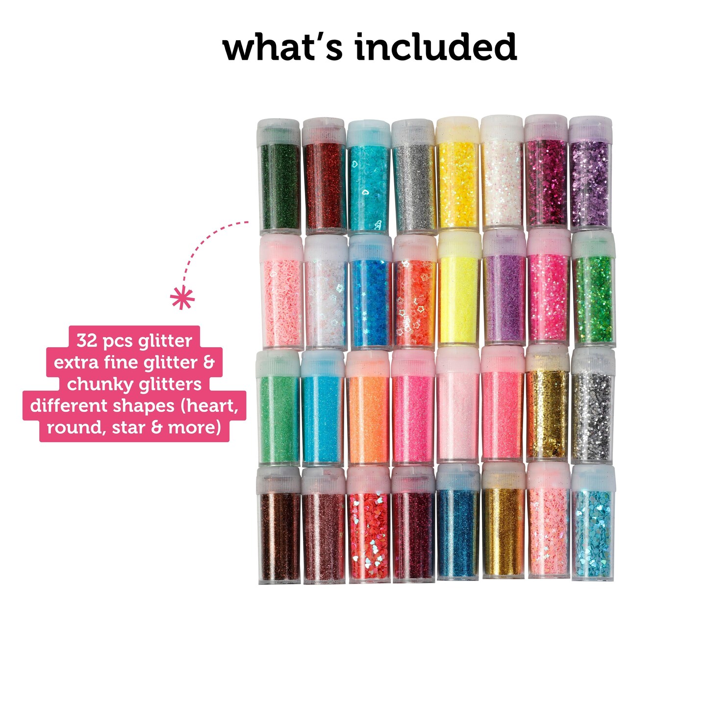 Incraftables Glitter for Crafts (32pcs). Best Assorted Colors Craft ...