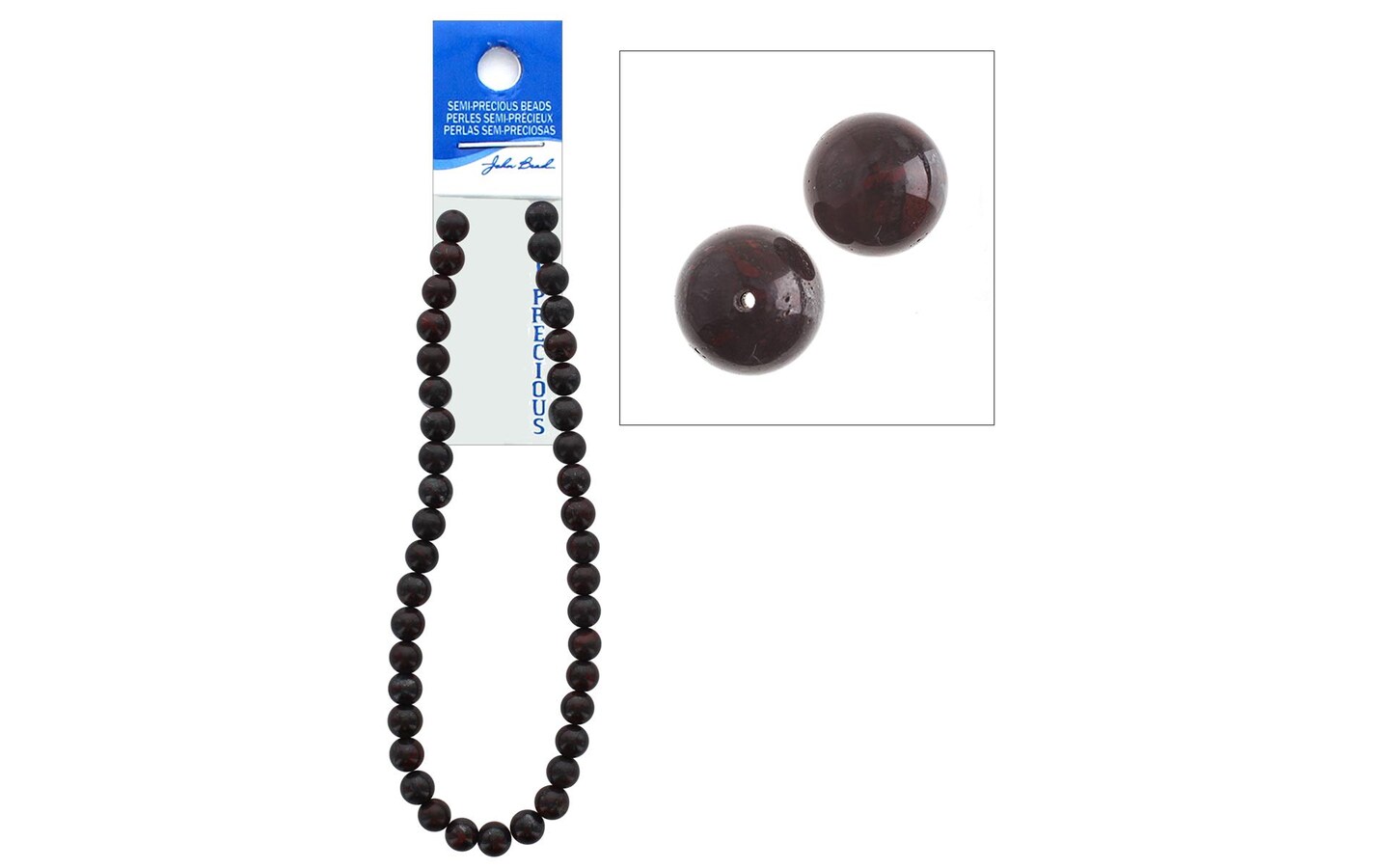 John Bead SP 16" Jasper 10mm Round Brecciat | Michaels