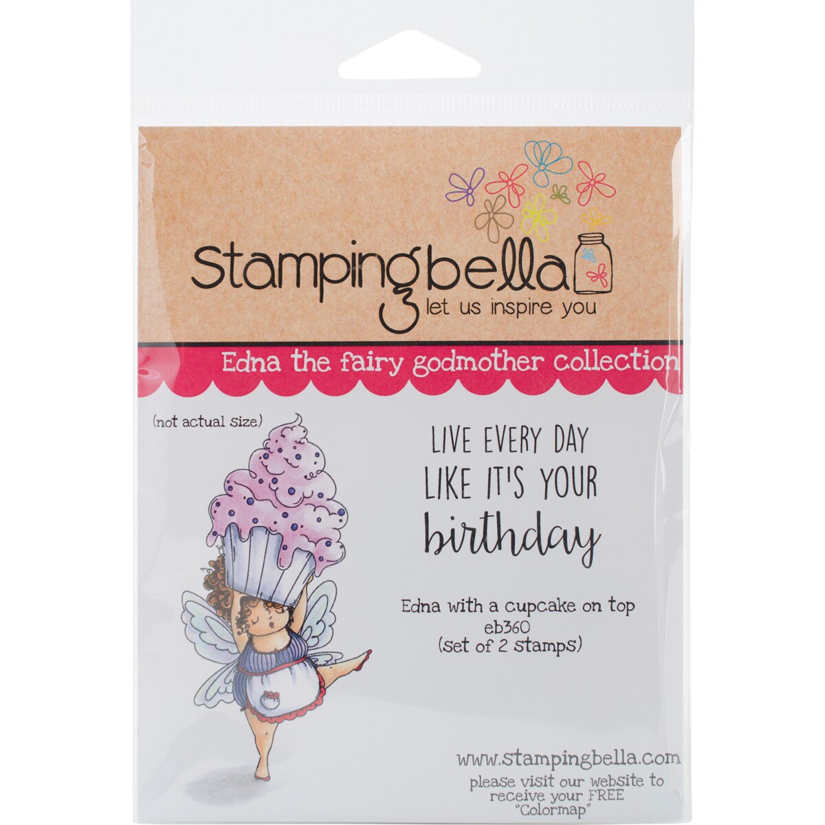 Stamping Bella Cling Stamps-Edna With A Cupcake On Top | Michaels