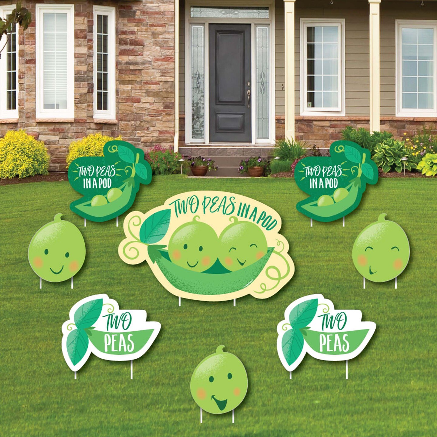 Big Dot of Happiness Double the Fun - Twins Two Peas in a Pod - Yard ...