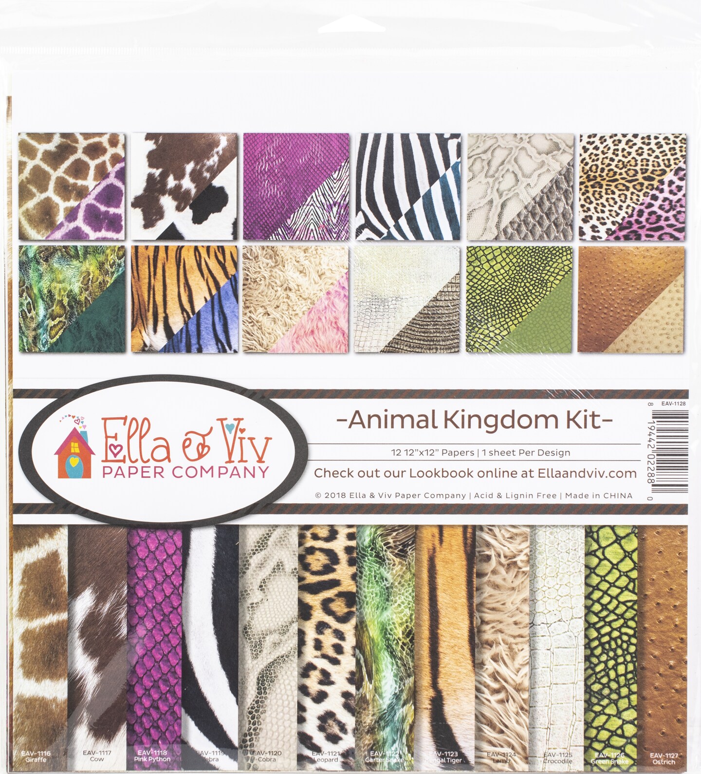 Ella & Viv Collection Kit 12"X12"-Animal Kingdom | Michaels