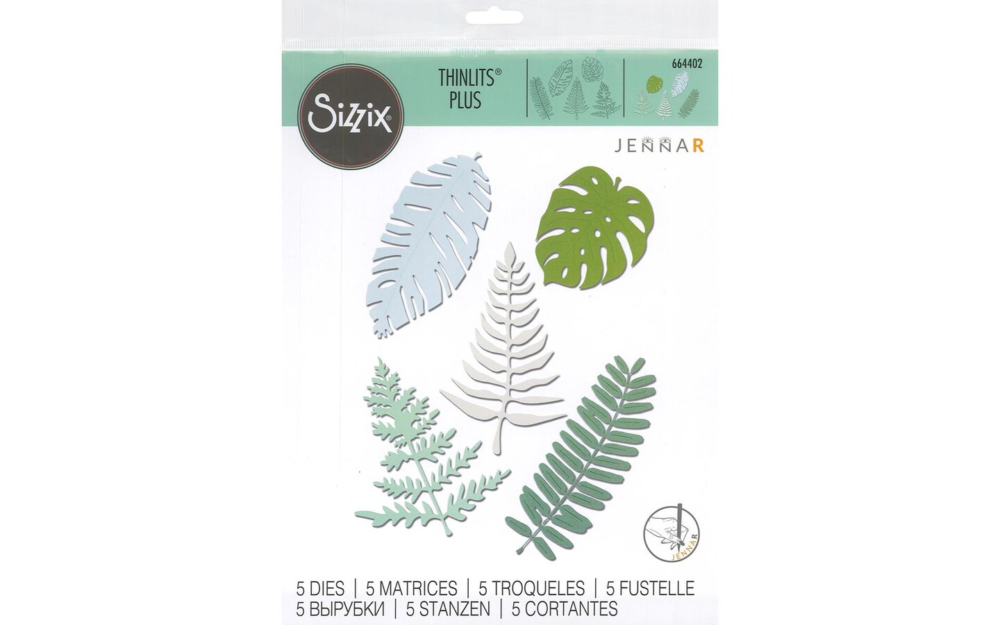 Sizzix JRushforth Thinlits Die Lg Tropicals | Michaels