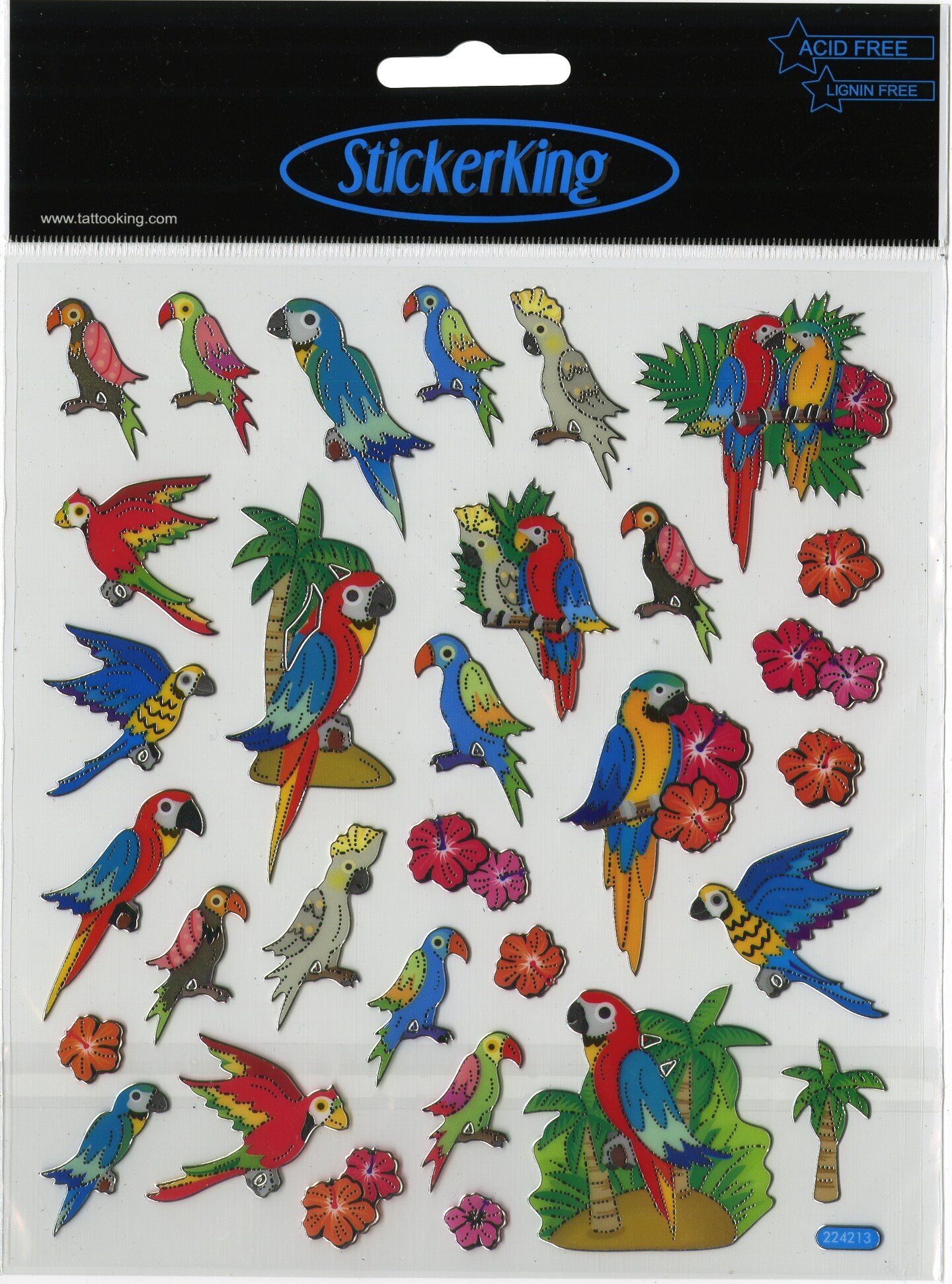 Sticker King Stickers-Parrots | Michaels