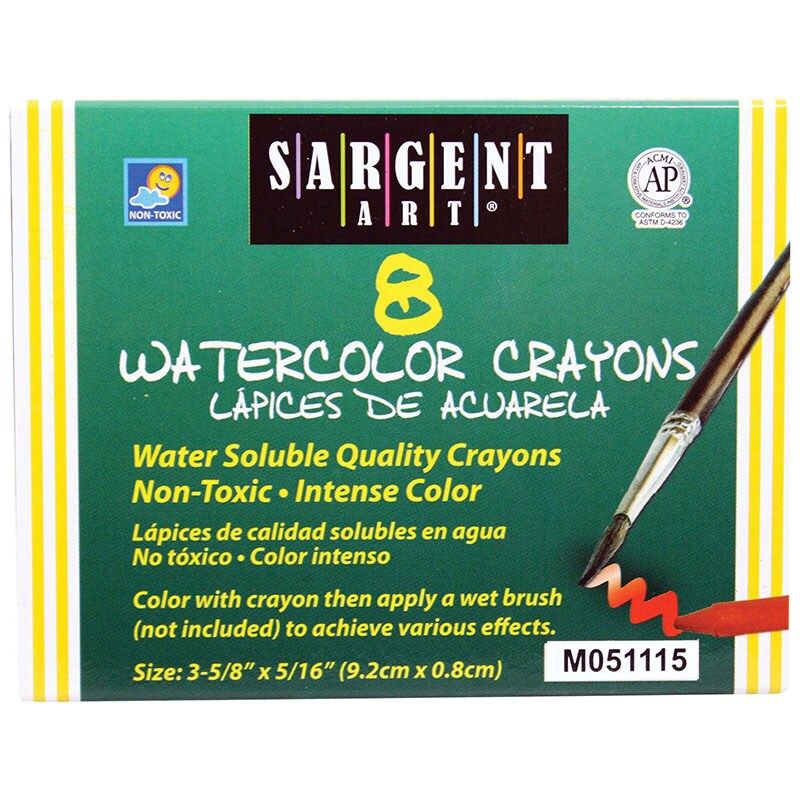 Watercolor Crayons, 8 Colors | Michaels