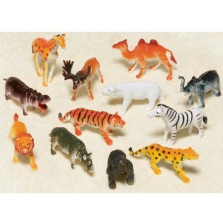 Party Favors Jungle Animals 12 Pkg, Color: Multicolor | Michaels