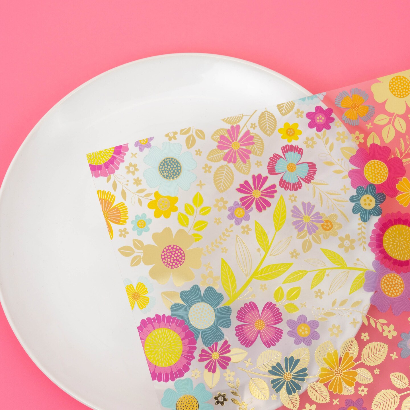 Paige Evans Splendid Specialty Paper 12"X12"-Acetate W/Gold Foil ...