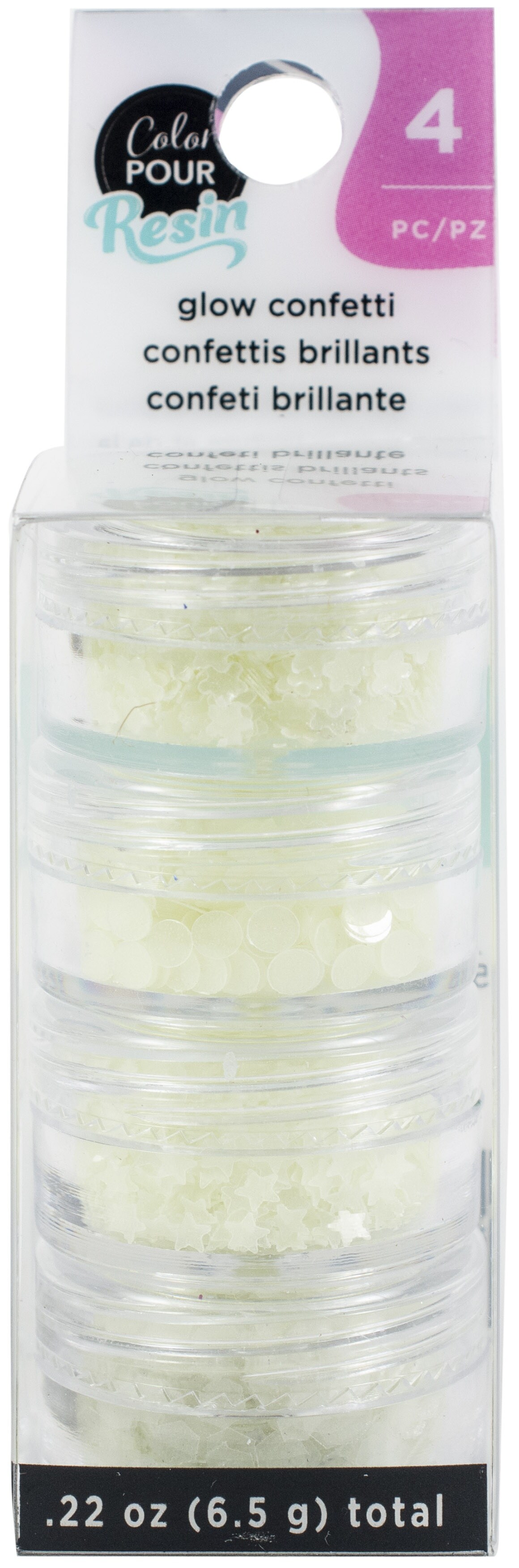 American Crafts Color Pour Mix-Ins 4/Pkg-Glow Glitter | Michaels