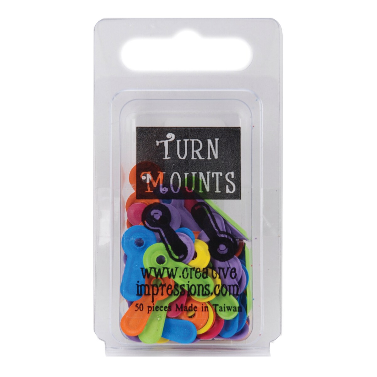Painted Metal Turn Mounts 50/Pkg-Tropical | Michaels