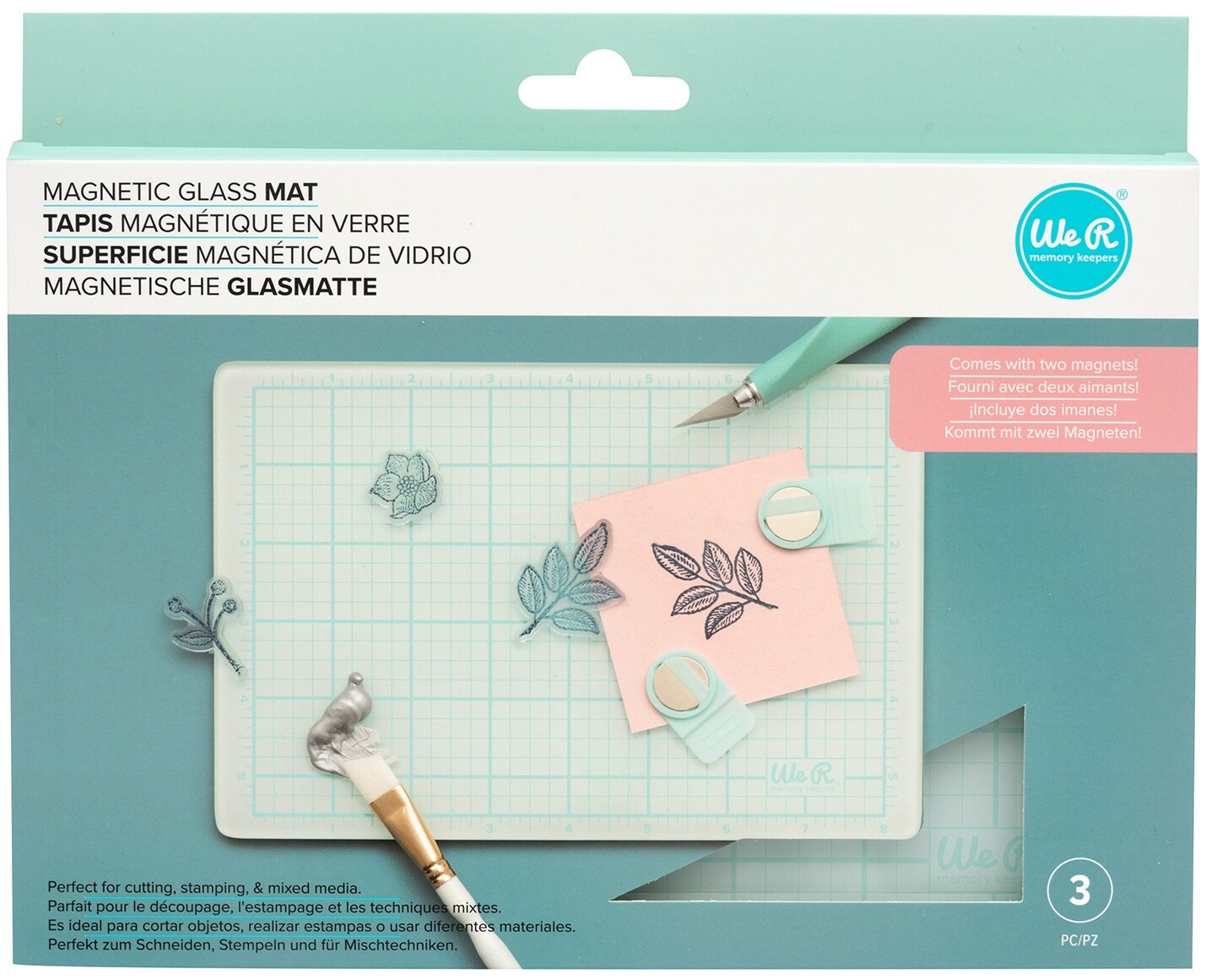 We R Memory Keepers Magnetic Glass Mat 9"X6" 3/Pkg-3 Pieces | Michaels