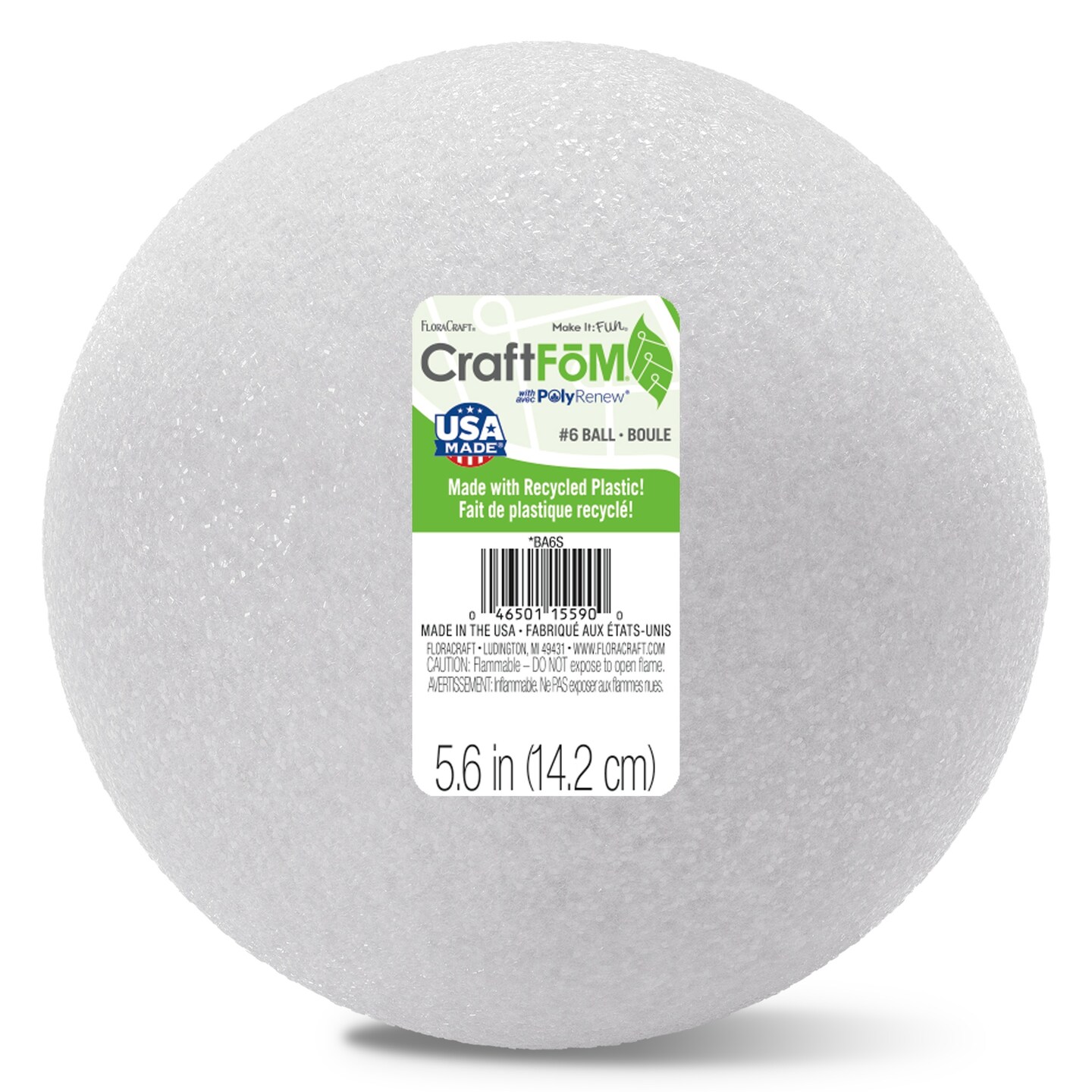 FloraCraft CraftFoM Ball-5.6" | Michaels