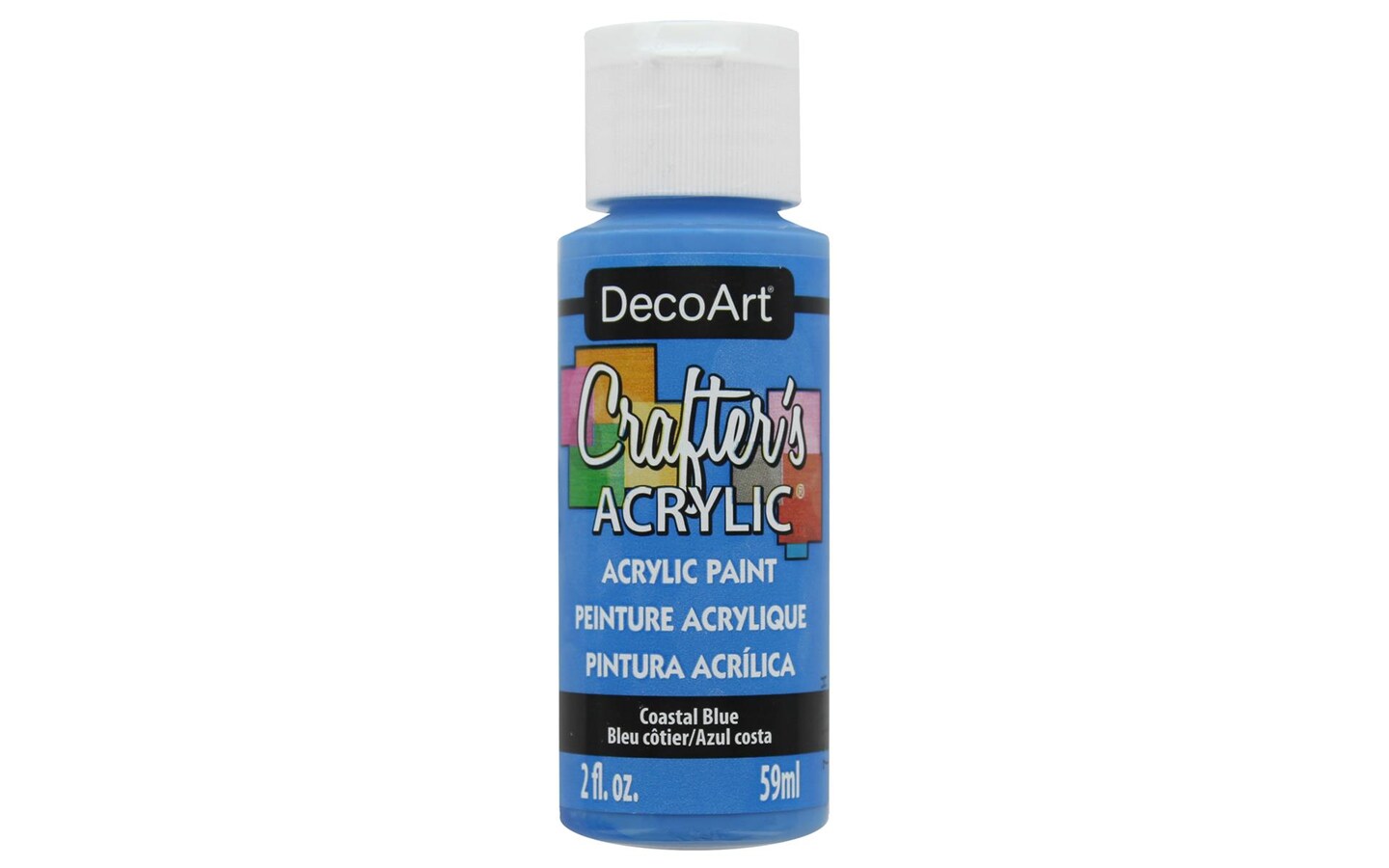 Decoart Crafter's Acrylic Paint 2oz Coastal Blue | Michaels