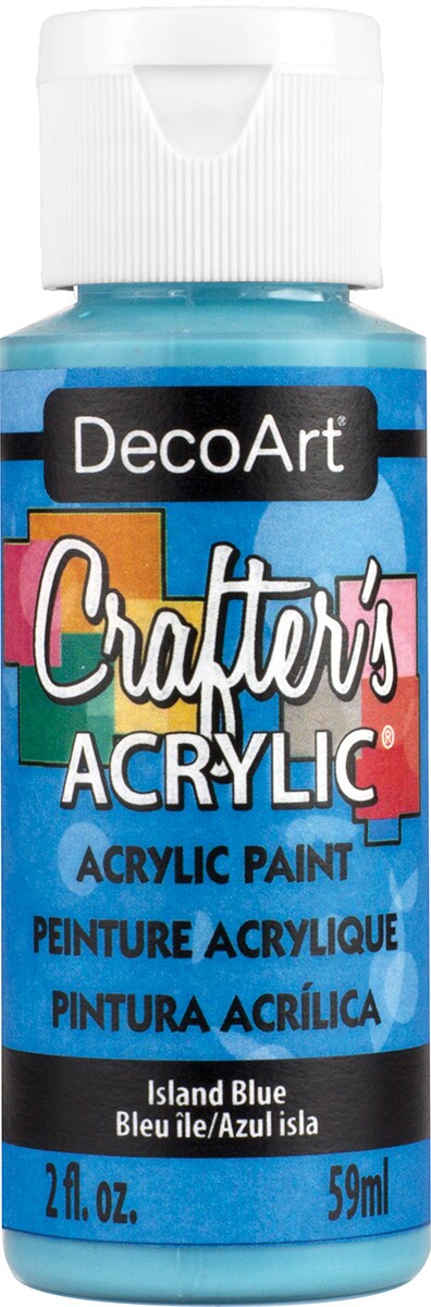DecoArt Crafter's Acrylic All-Purpose Paint 2oz-Island Blue | Michaels