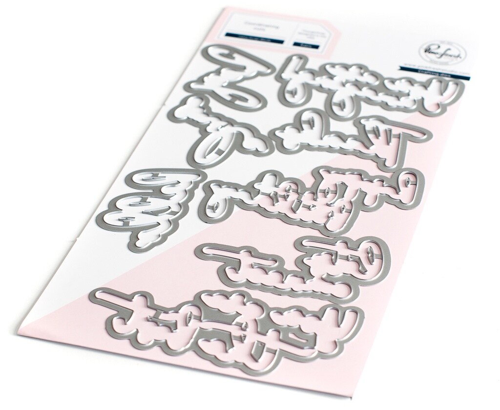 Pinkfresh Studio Die-Fancy Script Words, Count: 1, Model: PF140722 ...
