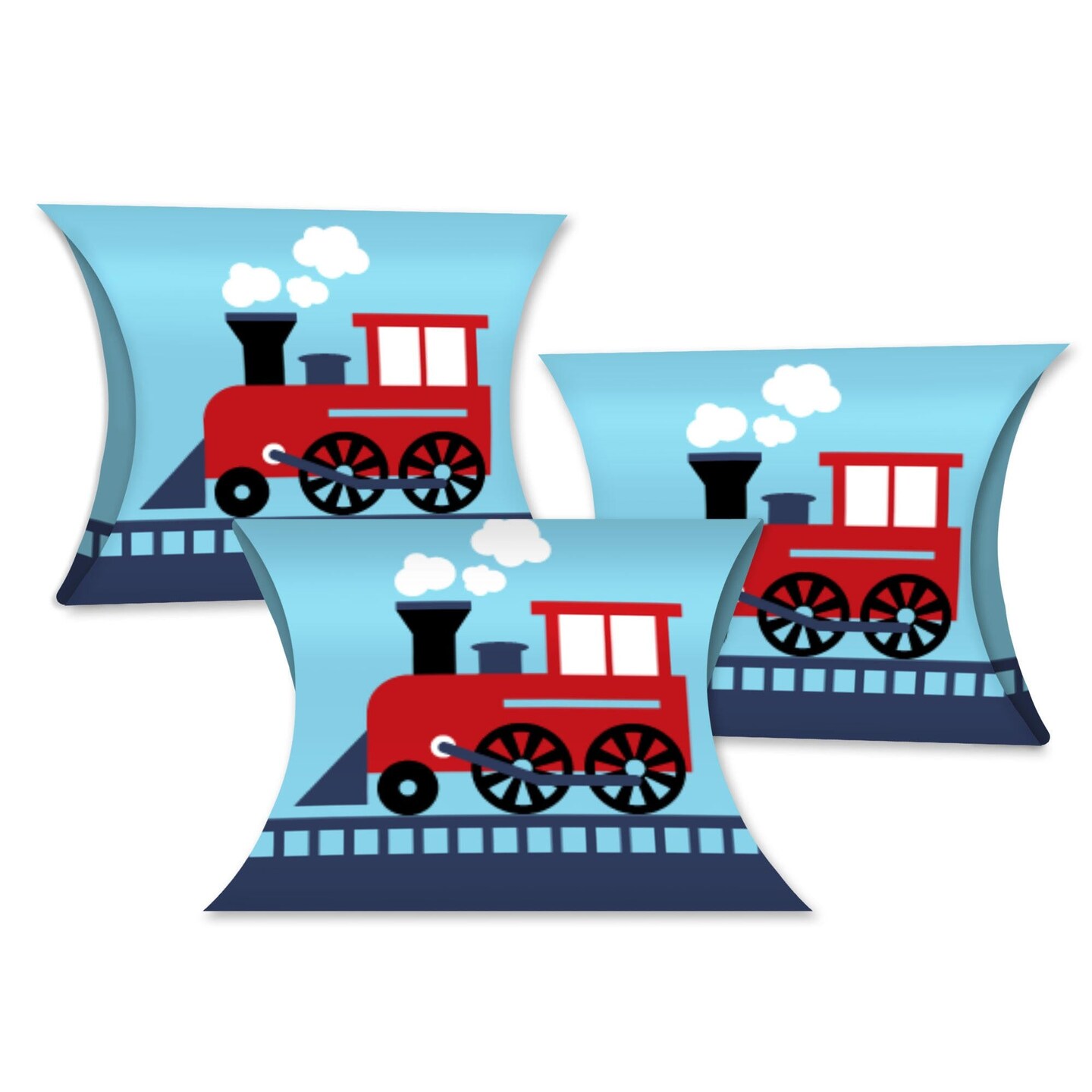 Big Dot of Happiness Railroad Party Crossing - Favor Gift Boxes - Steam ...