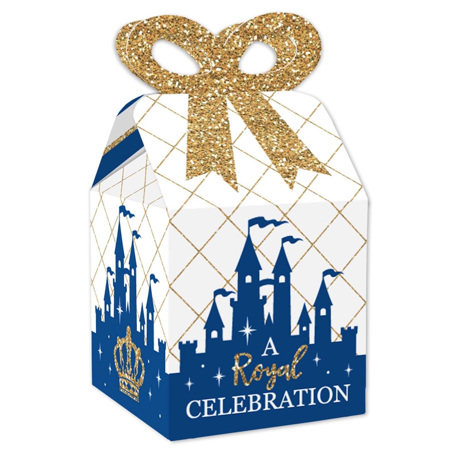 Big Dot of Happiness Royal Prince Charming - Square Favor Gift Boxes ...