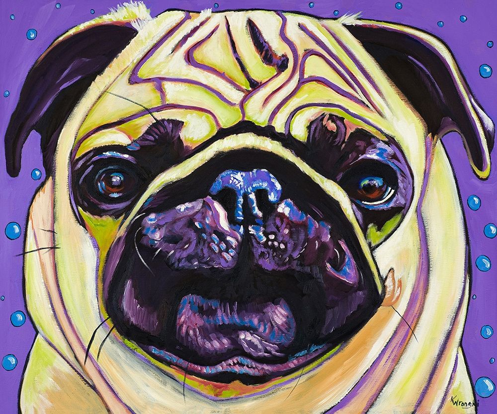 Purple Pug Poster Print by Kathryn Wronski - Item # VARPDXW1008D | Michaels