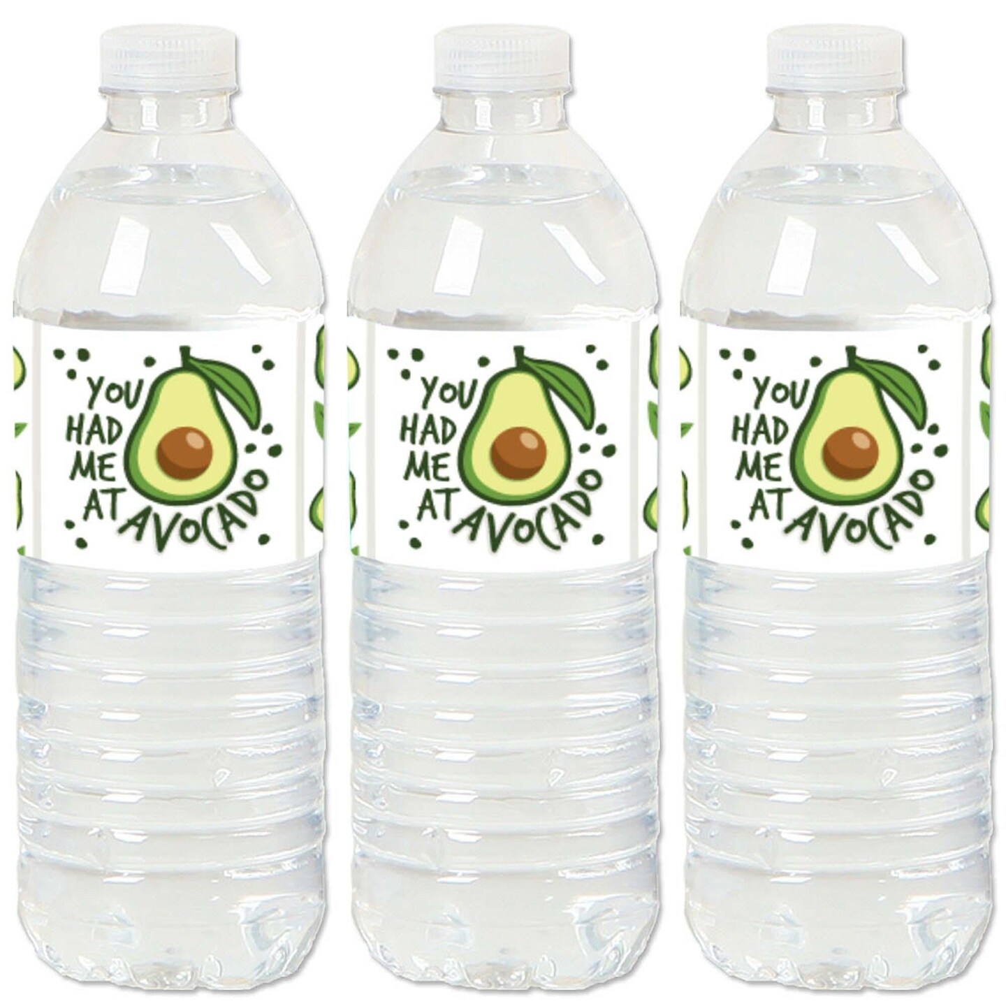Big Dot of Happiness Hello Avocado - Fiesta Party Water Bottle Sticker ...