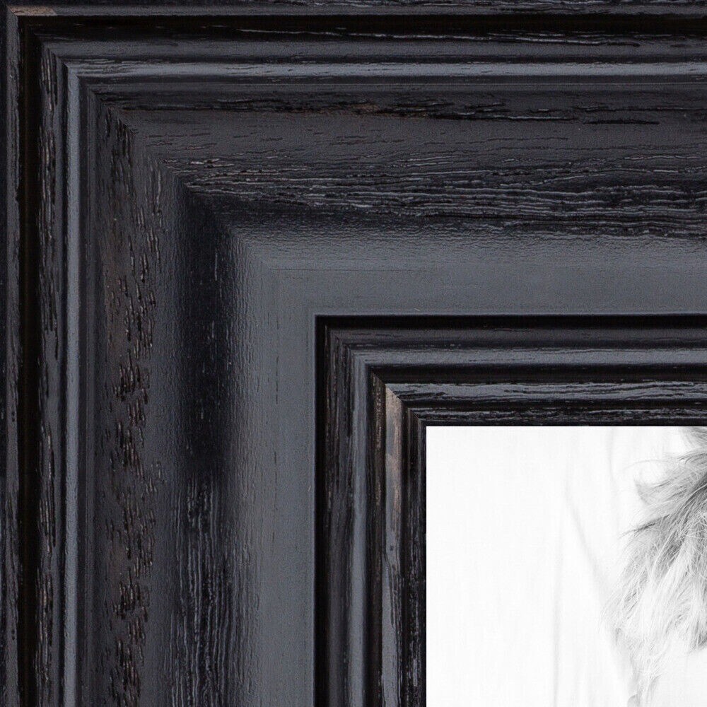Custom Picture Poster Frame Black Stain on Oak 1.25" Wide Wood | Michaels