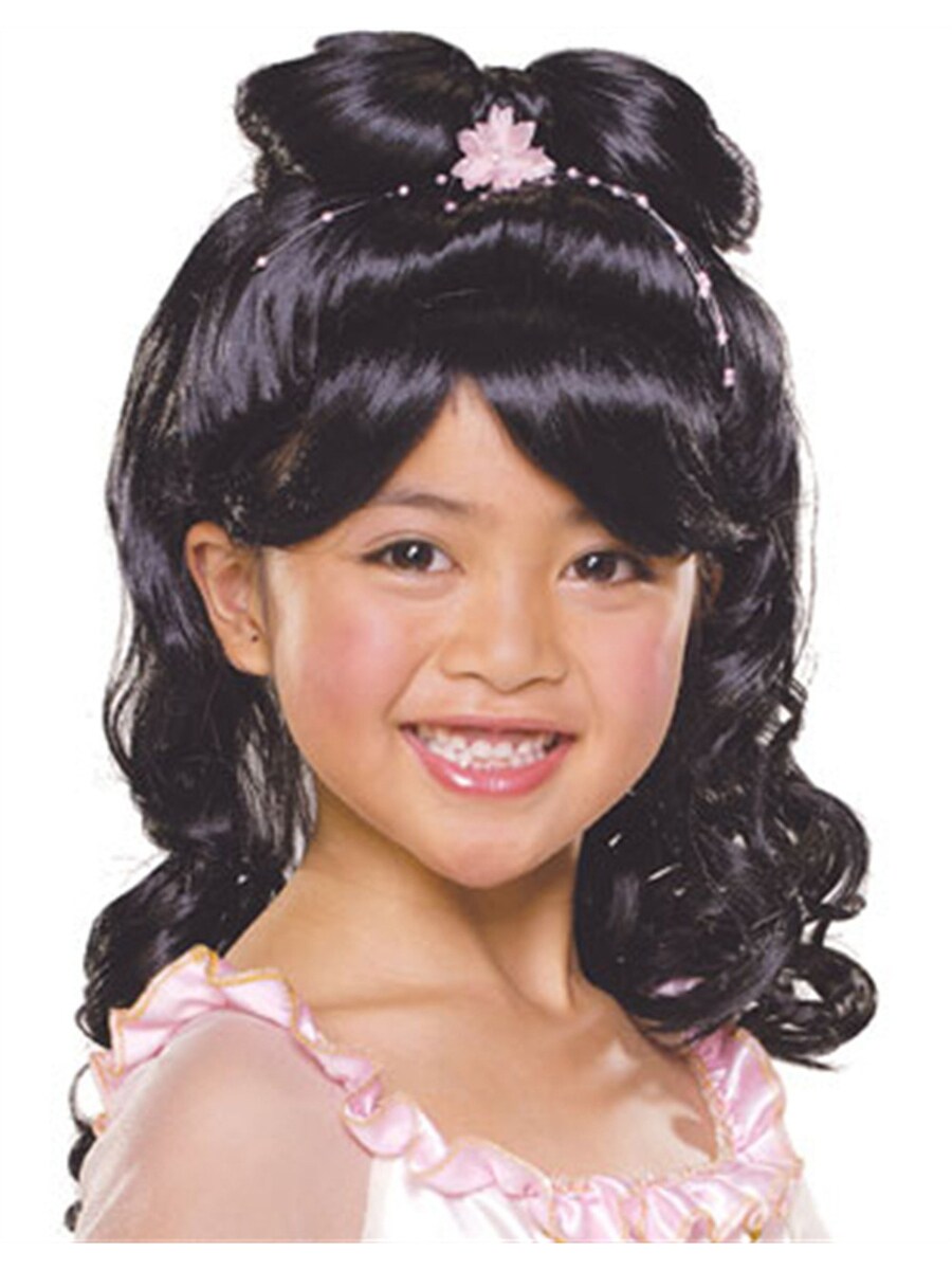 Child Black Medieval Renaissance Elegant Princess Wig | Michaels